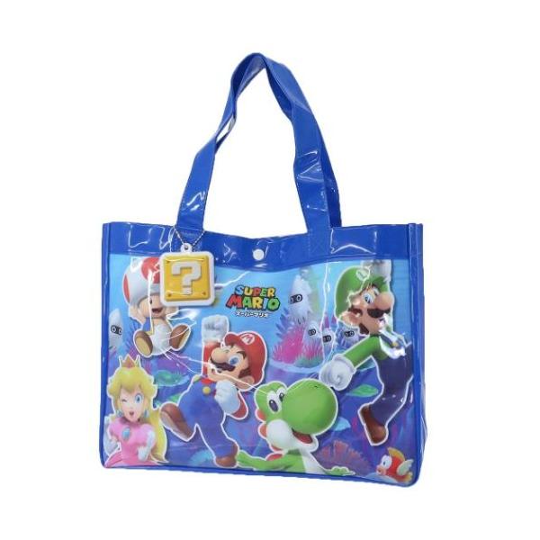 「プールバッグ」 スーパーマリオ ビーチトートバッグ プールバッグ キャラクター ブルー 海やプールはもちろん、キャンプ等の時にも大活躍のビーチバッグ 世界中で愛されている[スーパーマリオ]のかわいいプールバッグシリーズこちらは夏の定番アイ...