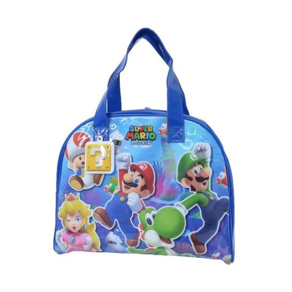「プールバッグ」 スーパーマリオ キャラクター プールバッグ ビーチボストンバッグ ブルー 海やプールはもちろん、キャンプ等の時にも大活躍のビーチバッグ 世界中で愛されている[スーパーマリオ]のかわいいプールバッグシリーズこちらは夏の定番ア...