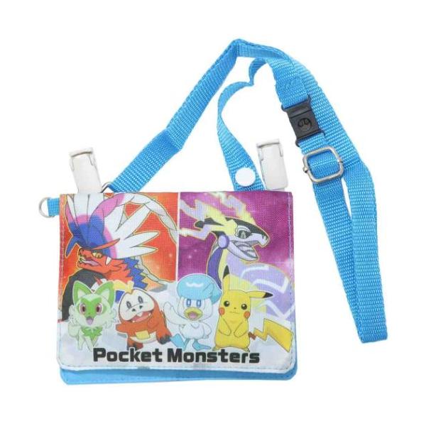 「クリップポケット」 ポケットモンスター ショルダー付きお出かけウォレット クリップポケット ブルー ポケモン キャラクター ズボンやスカートにポケットがなくても大丈夫 大人気[POCKET MONSTER/ポケットモンスター]グッズにまた...