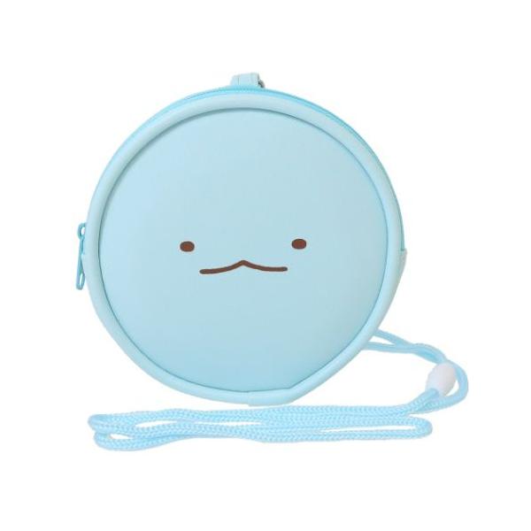 「コインパース」 すみっコぐらし 小銭入れ 丸型コインケース ブルー サンエックス サンアート 小銭や小物を入れられるかわいいショルダー付きポーチ サンエックスの大人気キャラクター[すみっこぐらし]グッズにまたまた可愛いnewアイテム登場こ...