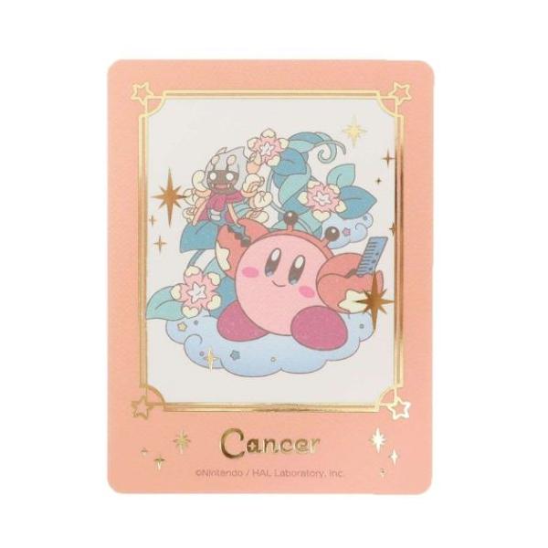 「ステッカー：キャラクター」 星のカービィ キャラクター ダイカットシール ダイカットステッカーミニ KIRBY ホロスコープ コレクション かに座 12星座に扮したカービィが可愛いホロスコープコレクション 大人気[星のカービィ]グッズにま...