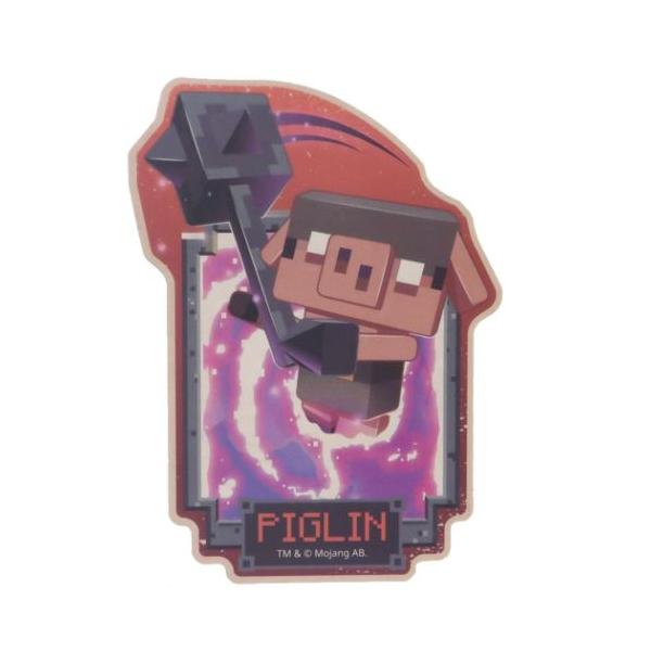 「ステッカー：キャラクター」 マインクラフトレジェンズ Minecraft Legends ゲームキャラクター ダイカットシール トラベルステッカー PIGLIN スーツケースや自転車など好きなところに貼っちゃおう サバイバルや建築を自由に...