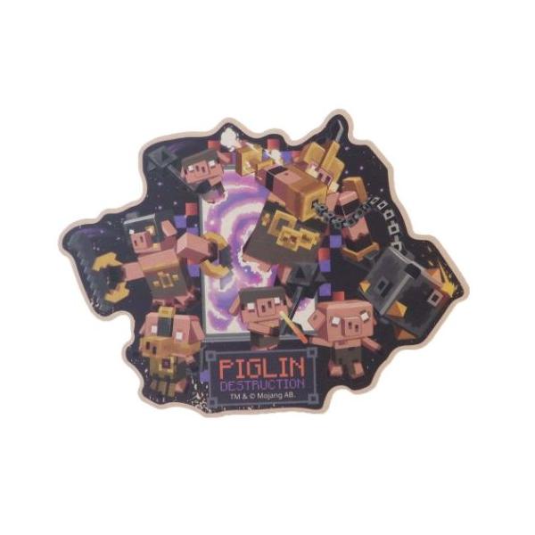 「ステッカー：キャラクター」 マインクラフトレジェンズ トラベルステッカー ダイカットシール PIGLIN DESTRUCTION Minecraft Legends ゲームキャラクター スーツケースや自転車など好きなところに貼っちゃおう ...