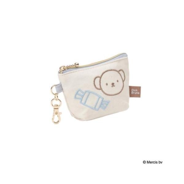 「ミニポーチ クリアポーチ」 ミッフィー ミニポーチ BRUNA Colorful Line マイクロ台形ポーチ ボリス ディックブルーナ フルーツ等のモチーフをカラフルなライン刺繍で表現したシリーズ ディックブルーナの人気絵本[miffy...