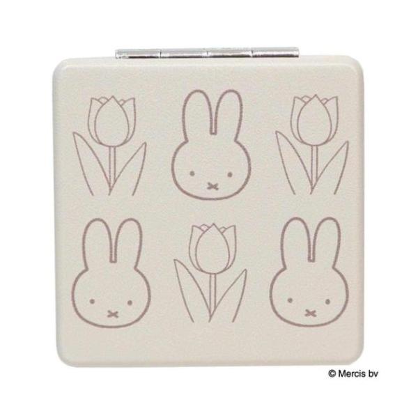 「手鏡」 ミッフィー 絵本キャラクター 手鏡 コンパクトミラー BRUNA BASIC WAPPEN ディックブルーナ 片面が拡大鏡になっていて、コンパクトな為持ち運びに便利 ディックブルーナの人気絵本[miffy/ミッフィーちゃん]グッズ...