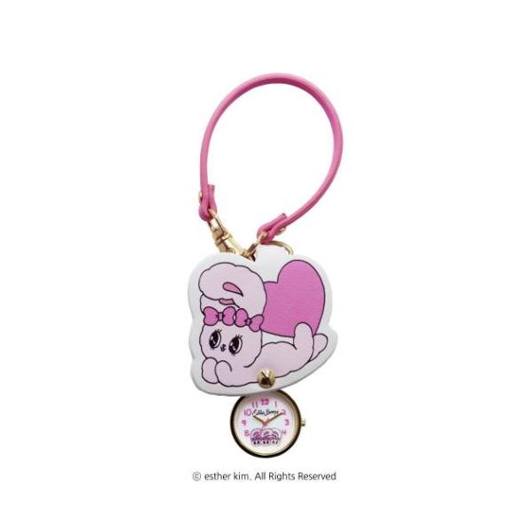 「腕時計」 ダイカット KC ウォッチ G エスターバニー 懐中時計 Esther Bunny フィールドワーク WH エスターバニーのキュートな時計シリーズ EstherKim氏がデザインしたPOPでキッチュなウサギのキャラクター[エスタ...