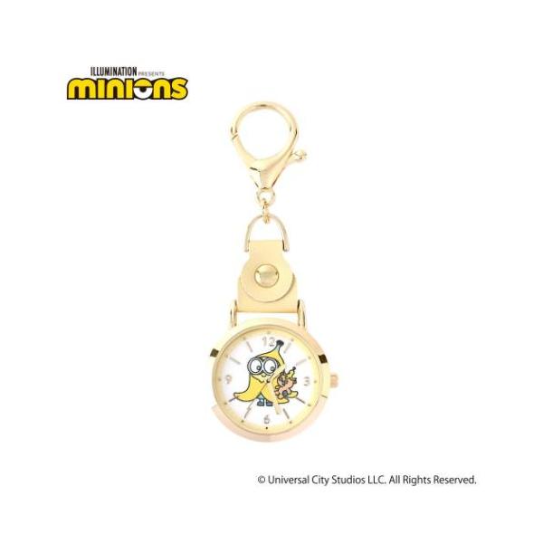 「腕時計」 ミニオンズ グッズ キーホルダー時計 ユニバーサル映画 キャラクター レザーウォッチKC POPなデザインが可愛いキーチェーンウォッチ こちらはPOPなデザインがかわいい[キーチェーンウォッチ]バッグやポーチなど色々なところに付...