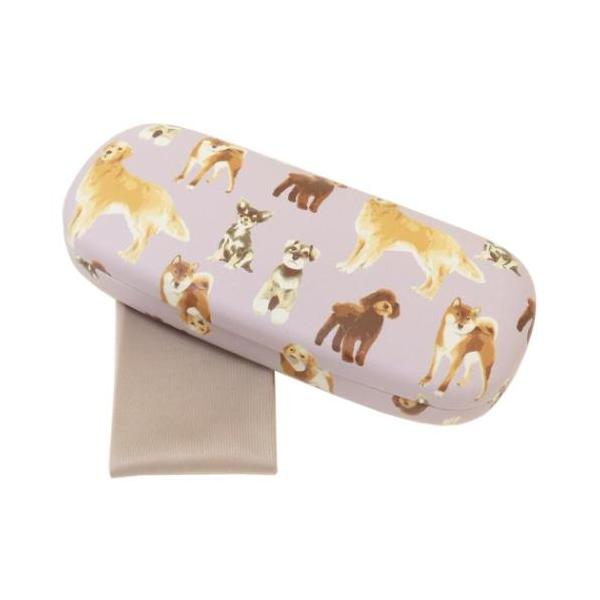 「メガネ サングラス」 眼鏡ケース クロス付きメガネケース メニードッグ グレイ いぬ ハードタイプだからカバンの中でもしっかり守ってくれる FRIENDSHILLシリーズからかわいいNEWアイテムが登場こちらは大人気アイテム[メガネケース...