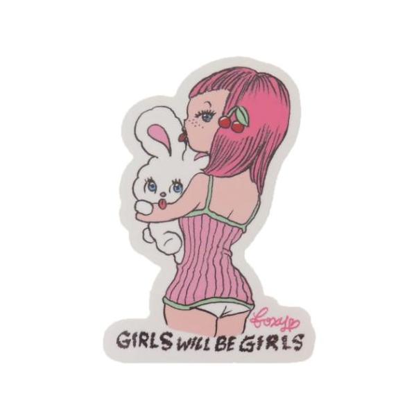 「ステッカーその他」 ステッカー foxy illustrations CREATORS CIRCUS クリエイターズサーカス Girls Will Be Girls 耐水 耐光 スマホや文具等に貼ってアートをより身近に感じられるステッカー...