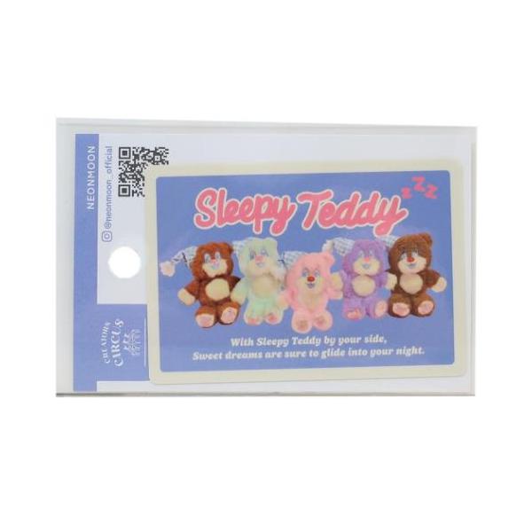 「ステッカーその他」 ダイカットシール クリエイターズサーカス ステッカー NEONMOON Sleepy TeddyzZ 耐水 耐光 デコシール スマホや文具等に貼ってアートをより身近に感じられるステッカー サーカスのような「ワクワク、ド...