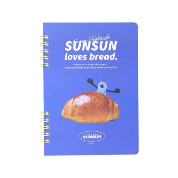 「方眼ノート」 方眼ノート パペットスンスン B6 リングノート BREAKFAST ブレックファスト PUPPET SUNSUN フロンティア パペットスンスン ステーショナリーシリーズ SNSで人気のキャラクター[パペットスンスン]グッ...