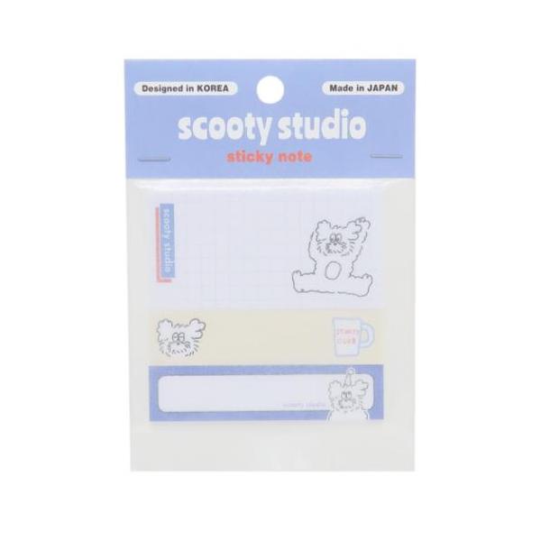 「付箋」 付箋 scooty studio ふせん Michael 3sets 事務用品 伝言 3柄セット scooty studioのゆるカワな文具雑貨シリーズ 韓国発の文具雑貨ブランド[scooty studio]のステーショナリーシリ...