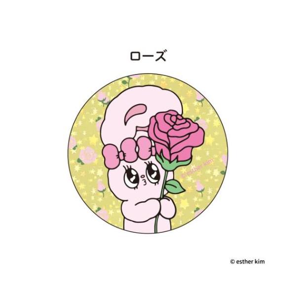 「缶バッジ」 カンバッジ エスターバニー 缶バッジ ローズ コレクション雑貨 組み合わせて使っても可愛い缶バッジ EstherKim氏がデザインしたPOPでキッチュなウサギのキャラクター[エスターバニー]グッズにまたまた可愛いnewアイテム...