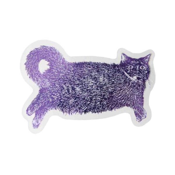 「ステッカーその他」 ダイカットシール Cat Art Collection クリアダイカットステッカー ねこ しずく Cat Art Collection 箔押しステショシリーズ 箔押しペーパーアイテムブランド[ROKKAKU]と[365...