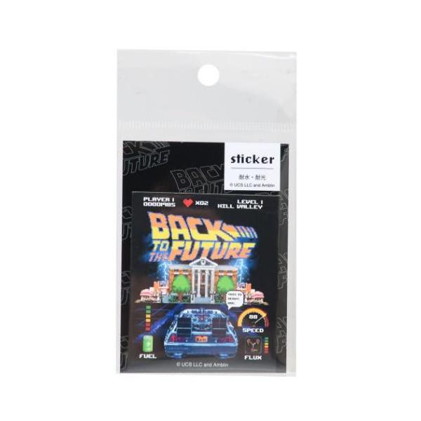 「ステッカーその他」 ダイカットステッカー バックトゥザフューチャー ダイカットシール Back to the Future Green Flash ピクセル 懐かしさとトレンドを融合したデザイン 大ヒット映画[BACK TO THE FU...