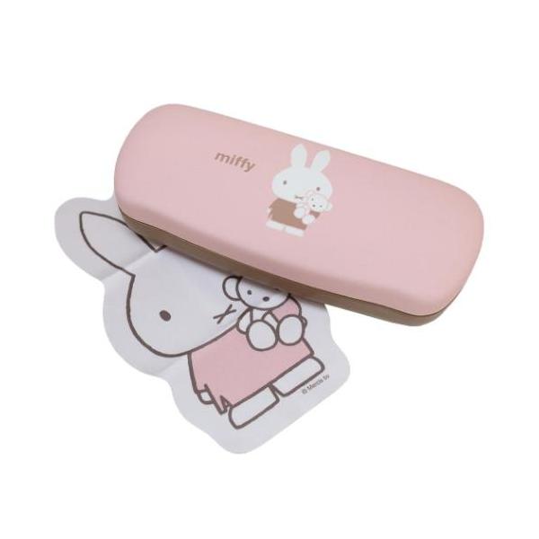 「メガネ サングラス」 ミッフィー ディックブルーナ 絵本キャラクター 眼鏡ケース メガネケース＆クロスセット coral ミッフィーのメガネケース＆クロスセット ディックブルーナの人気絵本[miffy/ミッフィーちゃん]グッズにまたまた可...