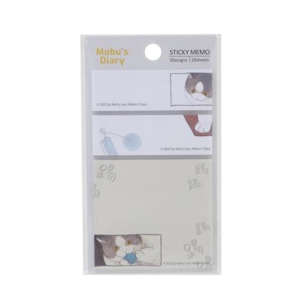 「付箋」 スティッキーメモ Mobu's Diary 付箋 Green Flash Ponpon 新入学 台湾で大人気Mobu's Diaryのステーショナリー雑貨 台湾で大人気のコミック作品集[三毛猫モブは猫缶を稼ぎたい Mobu's D...
