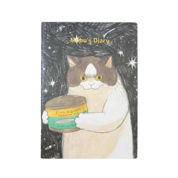 「方眼ノート」 A5 綴じノート 三毛猫モブは猫缶を稼ぎたい Mobu's Diary 方眼ノート ねこ Green Flash Mobu 三毛猫モブは猫缶を稼ぎたいのオリジナルデザイングッズ第2弾 台湾で大人気のコミック作品集[三毛猫モブ...