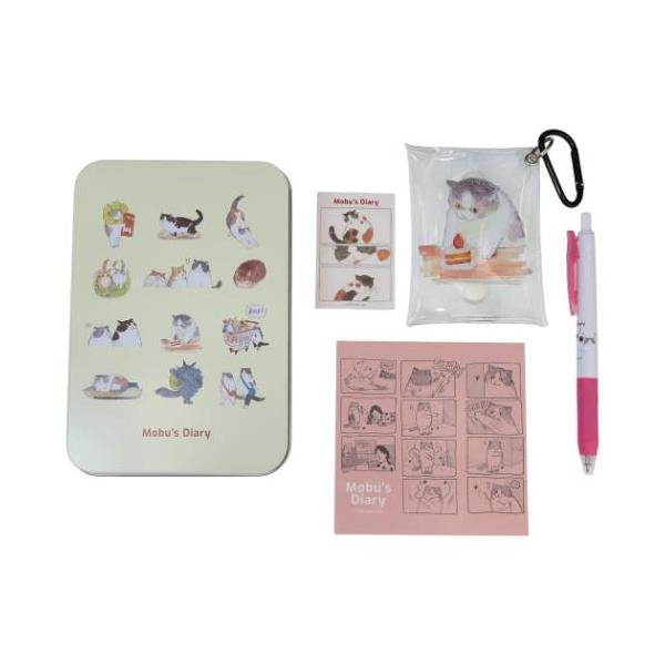 「ステーショナリーその他」 ギフト缶セット 三毛猫モブは猫缶を稼ぎたい Mobu's Diary ステーショナリー Green Flash 三毛猫モブは猫缶を稼ぎたい ステーショナリーセット 台湾で大人気のコミック作品集[三毛猫モブは猫缶を...