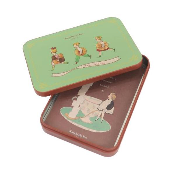 「ポストカード」 缶入りポストカード くらはしれい POSTCARD 学研ステイフル 小物入れとしても使える缶入ポストカード イラストレーター[くらはしれい]の新作ステーショナリーシリーズこちらはおしゃれな[缶入りポストカード]ポストカード...