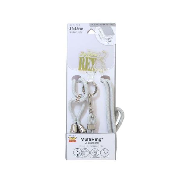 「スマホアクセその他」 トイストーリー ディズニー キャラクター スマホアクセ マルチリングプラスストラップセット レックス マルチホルダー、ショルダーストラップとしても使える ディズニー＆ピクサーの大ヒット映画[TOY STORY]グッズ...