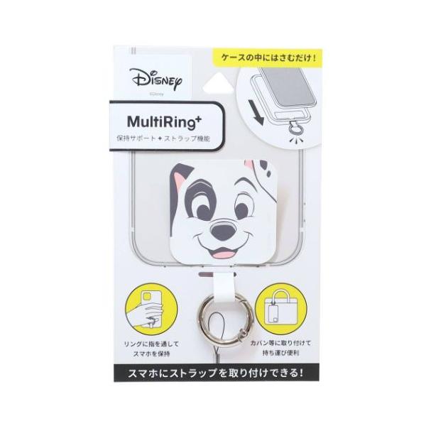 「スマホアクセその他」 101匹わんちゃん ディズニー キャラクター スマホアクセ マルチリングプラス スマホケースに挟むだけで使えるマルチなスマホアクセサリ 大人気ディズニーキャラクターグッズにまたまた可愛いnewアイテム登場こちらはスマ...