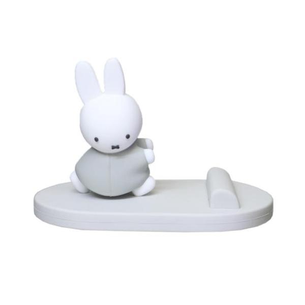 「スマホアクセその他」 ミッフィー マスコットモバイルスタンド ディックブルーナ スマホスタンド 絵本キャラクター グレー 動画の視聴に最適！！ かわいいスマホスタンド ディックブルーナの人気絵本[miffy/ミッフィーちゃん]グッズにまた...