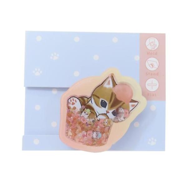 「スマホアクセその他」 モフサンド シャカシャカPOCOPOCO mofusand スマホアクセ キャラクター カップケーキにゃん フラットタイプで邪魔にならない新しいスマホアクセ もふもふにゃんこのもふもふな[mofusand/モフサンド...