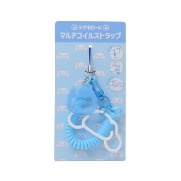 「スマホアクセその他」 シナモロール サンリオ キャラクター スマホアクセ マルチコイルストラップ マルチに使えるスマホアクセサリ 大人気サンリオキャラクターグッズにまたまた可愛いnewアイテム登場こちらはキーホルダーとしてはもちろん、スマ...