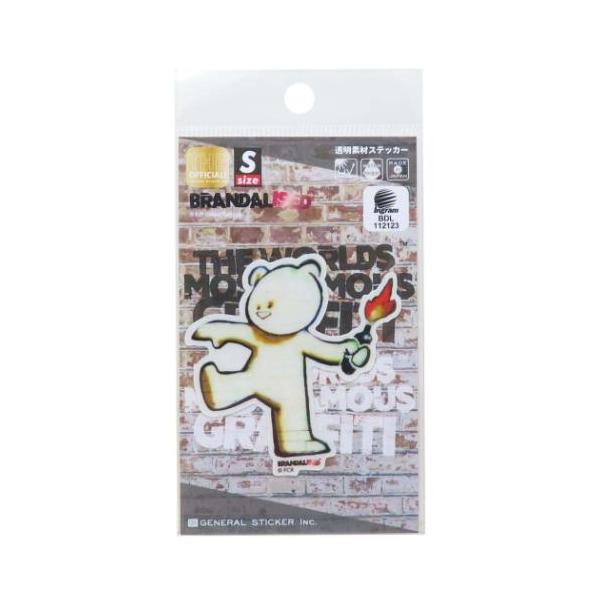 「ステッカーその他」 ダイカットシール バンクシー BRANDALISED 透明素材ステッカー Molotov Teddy ゼネラルステッカー バンクシーの作品をモチーフにしたステッカー第二弾登場！ 匿名のストリートアーティスト[バンクシー...