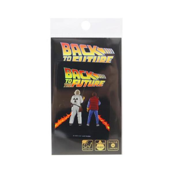 「ステッカー：キャラクター」 ダイカットシール バックトゥザフューチャー ホログラムステッカー アート02 ゼネラルステッカー 自転車やパソコンいろんなところに貼って楽しい耐水ステッカー 大ヒット映画[BACK TO THE FUTURE/...