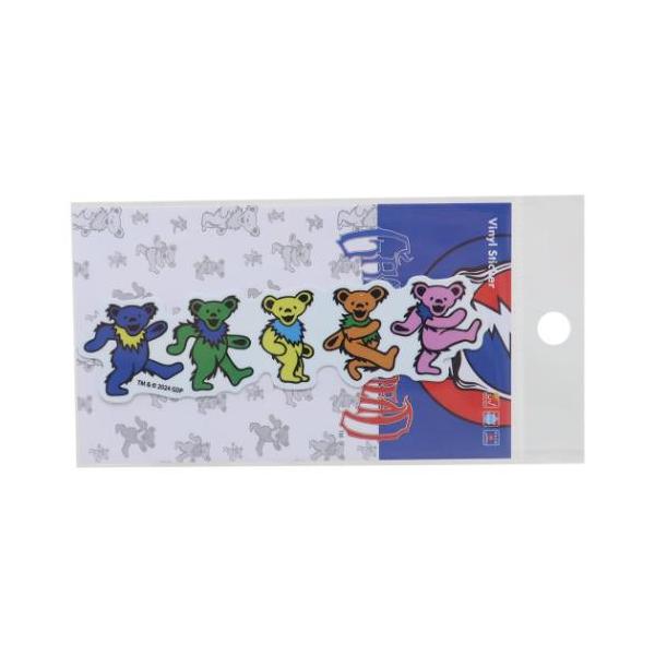 「ステッカーその他」 ビニールシール GRATEFUL DEAD グレイトフルデッド ダイカットビニールステッカー DANCING BEARS 自転車やパソコンいろんなところに貼って楽しい耐水ステッカー アメリカを代表する伝説的バンド[グレ...