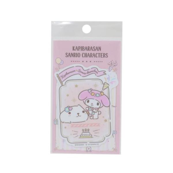 「シール：キャラクター」 ダイカットビニールステッカー カピバラさん20th×サンリオキャラクターズ ダイカットシール サンリオ ゼネラルステッカー カピバラさん×サンリオキャラクターのコラボグッズ登場 誕生20周年を迎えた[カピバラさん]...