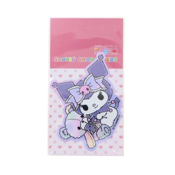 「ステッカー：キャラクター」 クロミ グッズ ミニシール サンリオ キャラクター ビニールステッカー 自転車やパソコンいろんなところに貼って楽しい耐水ステッカー サンリオの大人気キャラ[KUROMI/クロミ]グッズにまたまた可愛いnewアイ...