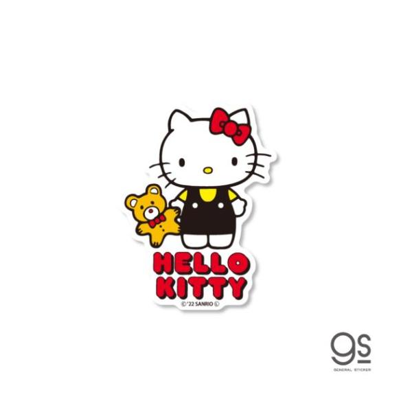 「ステッカー：キャラクター」 ハローキティ キャラクター ダイカットシール 塩ビステッカー 70’s くまさん 自転車やパソコンいろんなところに貼って楽しい耐水ステッカー サンリオの大人気キャラ[HELLO KITTY/ハローキティ]グッズ...