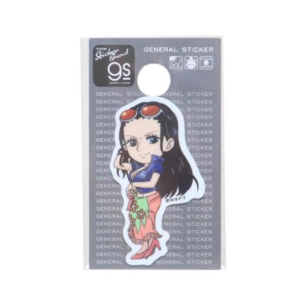 「ステッカー：キャラクター」 ワンピース 少年ジャンプ アニメキャラクター ビニールシール ダイカットミニステッカー ロビン SD 自転車やパソコンいろんなところに貼って楽しい耐水ステッカー 大人気アニメ[ONE PIECE]グッズにまたま...