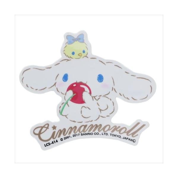 「ステッカー キャラクター」 ステッカー シナモロール ビニールステッカー ゼネラルステッカー LCS-414 グッズ DECOシール かわいい キャラクター 自転車やパソコンいろんなところに貼って楽しい防水ステッカー サンリオの人気キャラ...