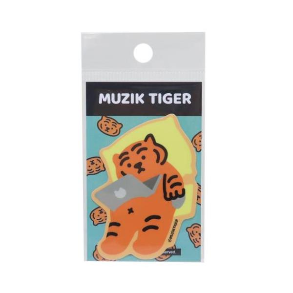 「ステッカーその他」 ダイカットシール MUZIK TIGER ムジークタイガー ダイカットミニステッカー パソコン 自転車やパソコンいろんなところに貼って楽しい耐水ステッカー 韓国発のアクセ、ライフスタイルブランド[MUZIK TIGER...