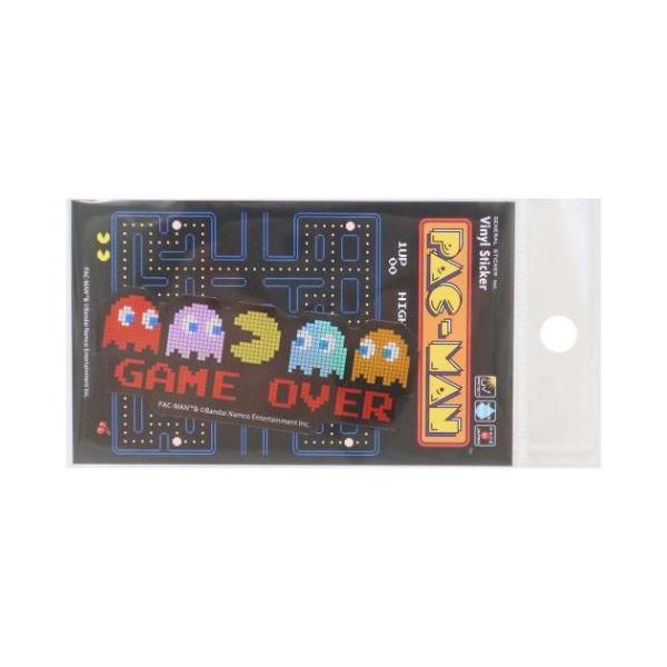 「シール：キャラクター」 パックマン グッズ ダイカットシール ゲームキャラクター ホログラムステッカー 自転車やパソコンいろんなところに貼って楽しい耐水ステッカー 1980年発売以来の人気ゲーム[パックマン]がグッズになって登場こちらは定...