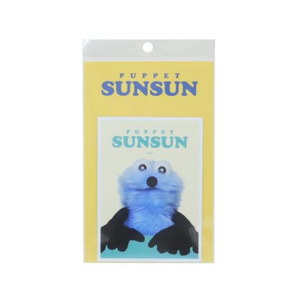 「ステッカー：キャラクター」 ビッグサイズステッカー パペットスンスン ビッグシール PUPPET SUNSUN ゼネラルステッカー スンスン 自転車やパソコンいろんなところに貼って楽しい耐水ステッカー SNSで人気のキャラクター[パペット...