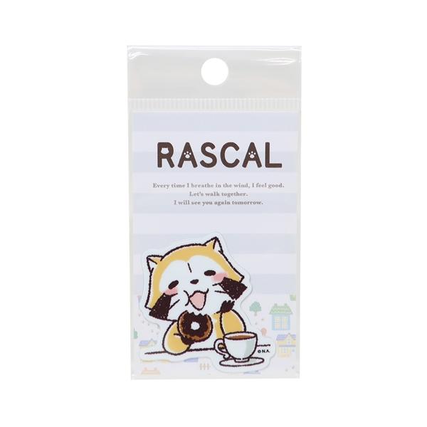 「ステッカー：キャラクター」 あらいぐまラスカル グッズ ビニールシール キャラクター ダイカットミニステッカー 自転車やパソコンいろんなところに貼って楽しい耐水ステッカー 世界名作劇場[あらいぐまラスカル]グッズにまたまた可愛いNEWアイ...