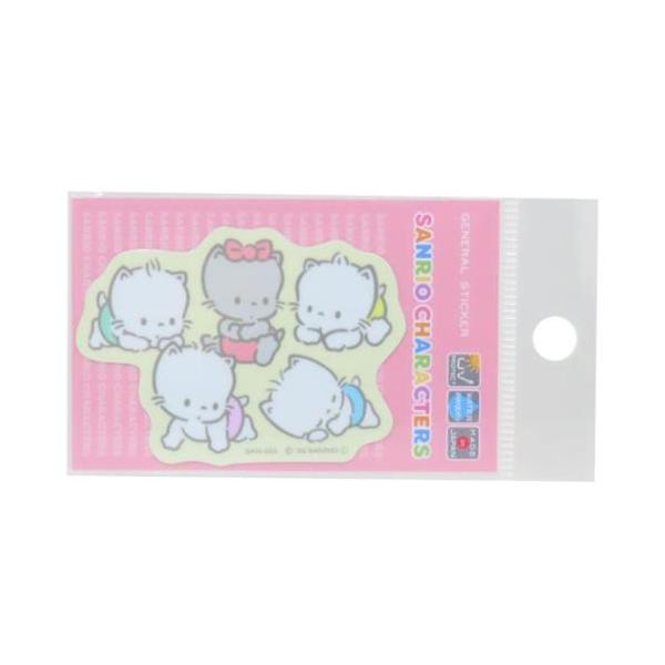 「ステッカー：キャラクター」 ビニールシール ニャニィニュニェニョン ダイカットミニステッカー サンリオ 耐水耐光 デコステッカー 日本製 自転車やパソコンいろんなところに貼って楽しい耐水ステッカー 大人気サンリオキャラクターズグッズにまた...