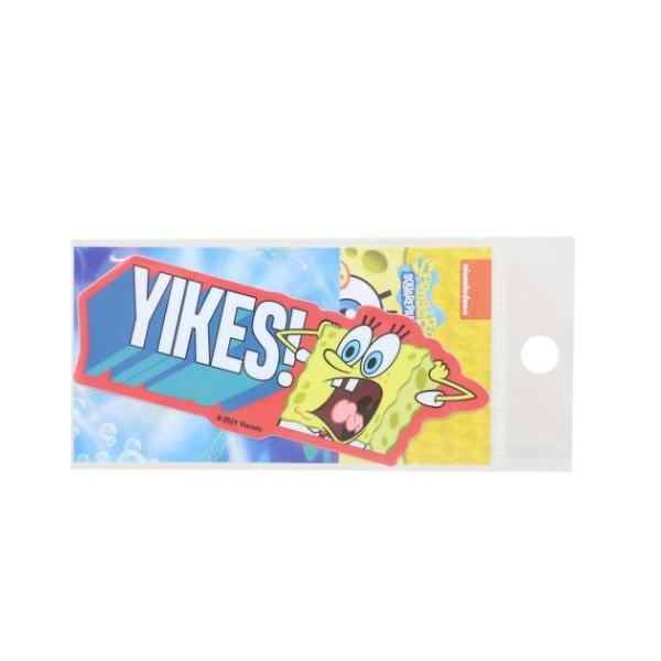 「ステッカー：キャラクター」 スポンジボブ ダイカットミニステッカー ビニールシール YIKES！ キャラクター 自転車やパソコンいろんなところに貼って楽しい耐水ステッカー 大人気[スポンジボブ]のかわいいステッカーが登場耐光耐水仕様のビニ...