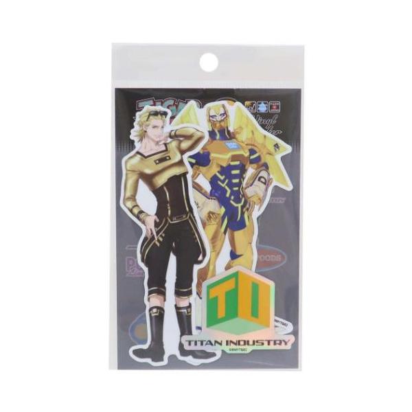 「ステッカー：キャラクター」 ステッカーセット TIGER＆BUNNY2 ダイカットシール ゼネラルステッカー ライアン＆ゴールデンライアン 自転車やパソコンいろんなところに貼って楽しい耐水ステッカー 大人気アニメ[タイガー＆バニー2]グッ...