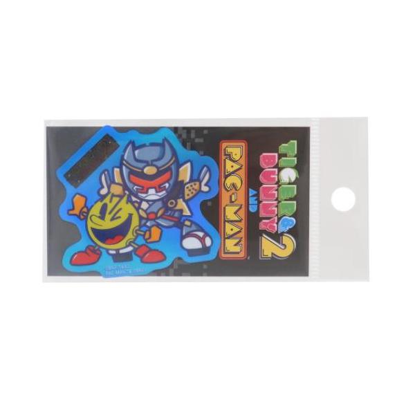 「ステッカー：キャラクター」 コラボステッカー ホログラムステッカー TIGER＆BUNNY2 and PAC-MAN ダイカットシール ゼネラルステッカー 折紙サイクロン×パックマン 自転車やパソコンいろんなところに貼って楽しい耐水ステッ...