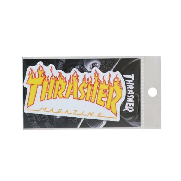 「ステッカーその他」 THRASHER ビニールステッカー スポーツブランド ダイカットシール スラッシャー 自転車やパソコンいろんなところに貼って楽しい耐水ステッカー スケートカルチャーを体現するアイコニックブランド［THRASHER／ス...