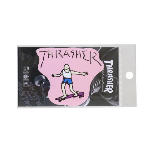 「ステッカーその他」 THRASHER グッズ ダイカットシール スラッシャー ビニールステッカー GONZ 自転車やパソコンいろんなところに貼って楽しい耐水ステッカー スケートカルチャーを体現するアイコニックブランド［THRASHER／ス...