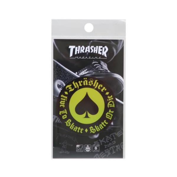 「ステッカーその他」 THRASHER スポーツブランド スラッシャー ダイカットシール ホログラムステッカー OATH 自転車やパソコンいろんなところに貼って楽しい耐水ステッカー スケートカルチャーを体現するアイコニックブランド［THRA...