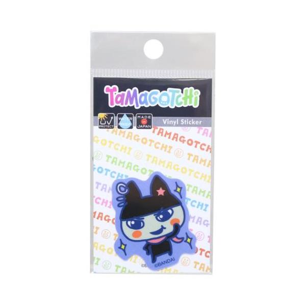 「ステッカー：キャラクター」 たまごっち グリッターミニステッカー ビニールシール キャラクター くろまめっち ぎっしり詰まった微細なラメが光に当たると輝く！ 大人気ゲーム[たまごっち]グッズにまたまた可愛いnewアイテム登場こちらは定番人...