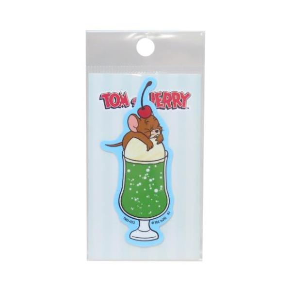 「ステッカー：キャラクター」 トムとジェリー グッズ ビニールシール キャラクター ダイカットミニステッカー クリームソーダ 自転車やパソコンいろんなところに貼って楽しい耐水ステッカー 大人気トム＆ジェリーグッズにまたまた可愛いnewアイテ...